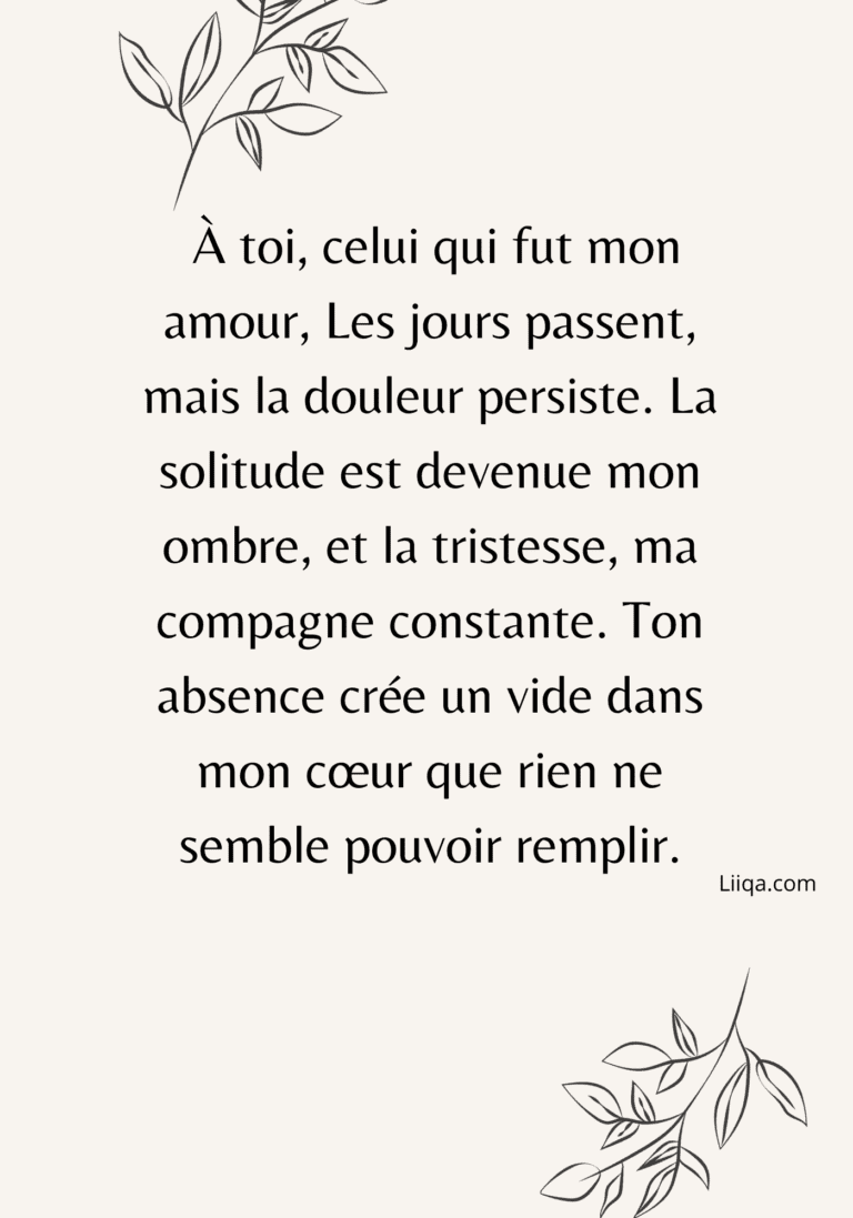 texte triste et sms d'amour touchant qui fait pleurer - questions à poser