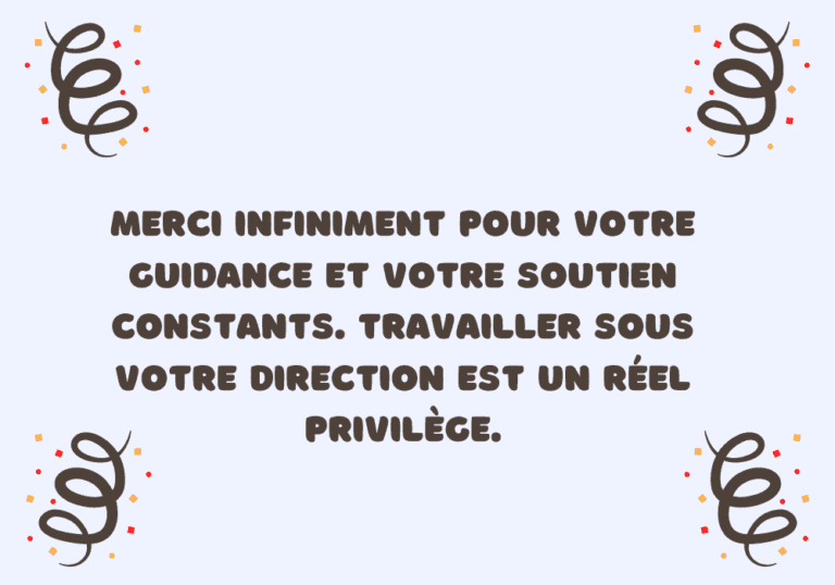 60 messages de remerciement professionnelle à son patron - questions à poser