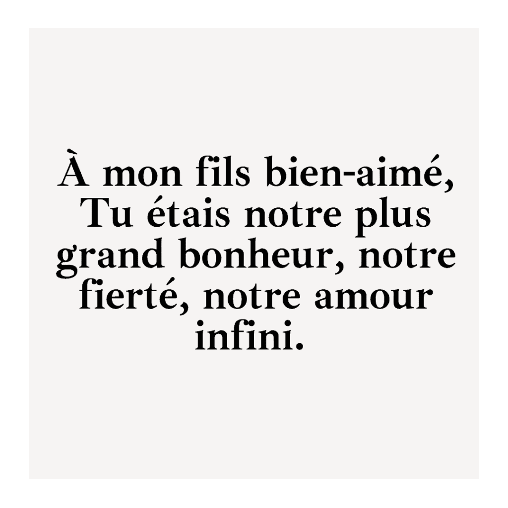 Hommage à mon fils mort : Texte et poème pour mon fils décédé ...